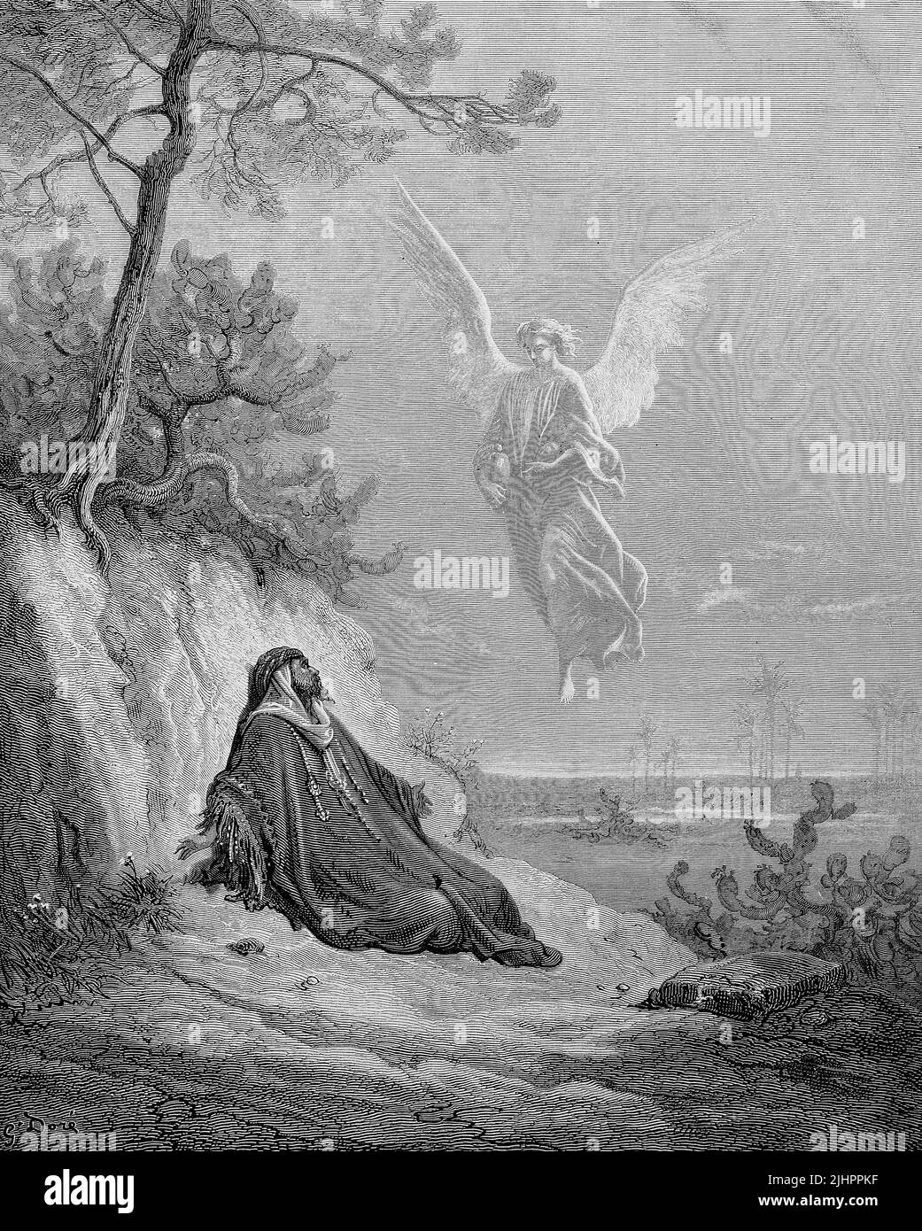 Le prophète élie Banque d'images noir et blanc - Alamy