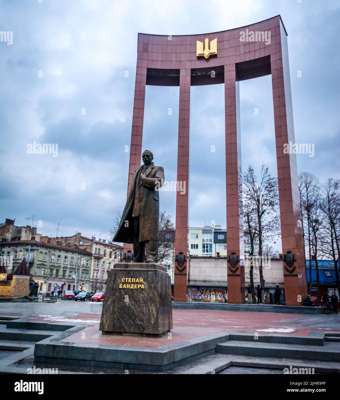 Lviv, région de Lviv Ukraine - 15 février 2022: Monument à Stepan ...