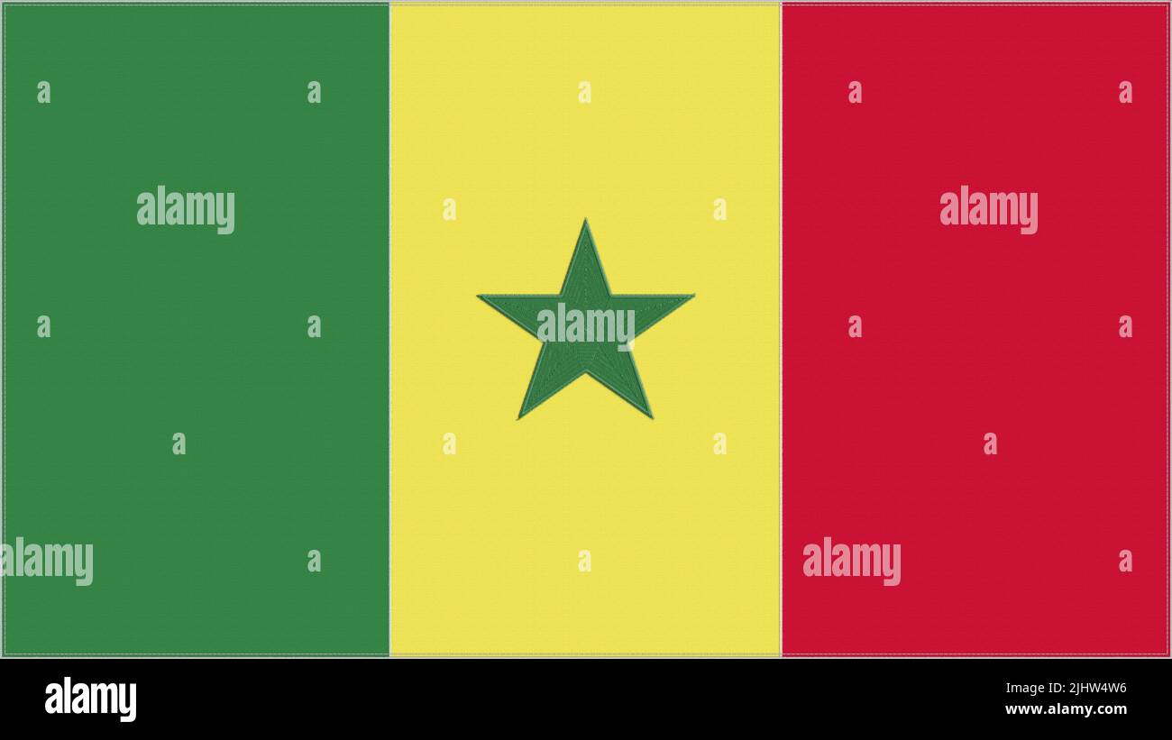 Flag senegal national country symbol Banque de photographies et d ...