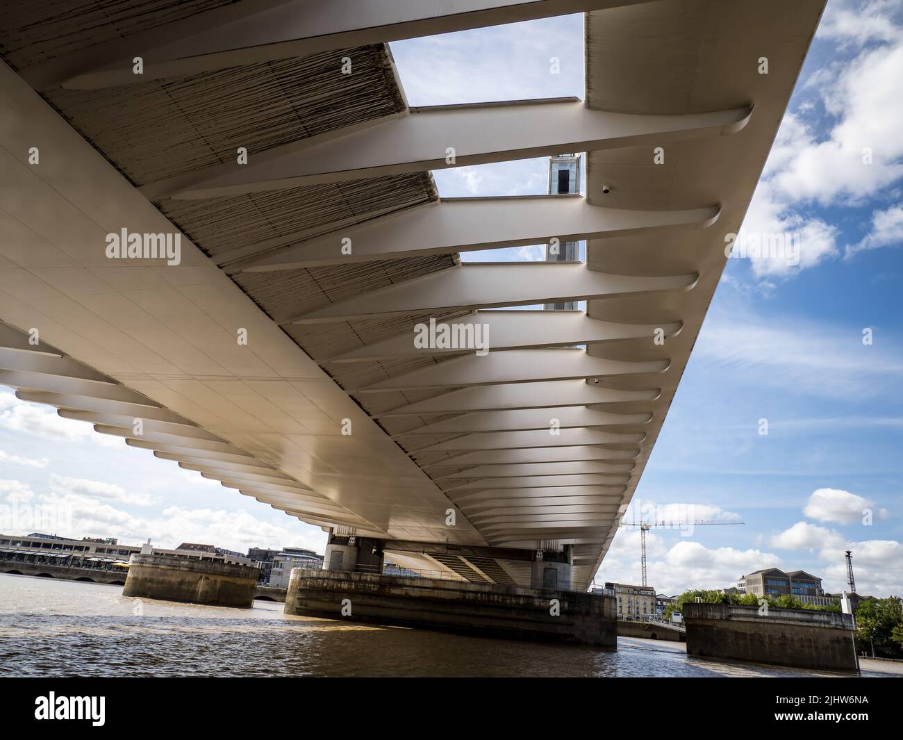 Détails de Pont Jacques Chaban Delmas, Bordeaux, France Photo Stock - Alamy
