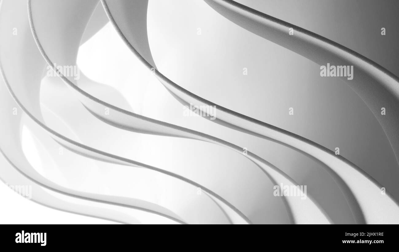 Ligne courbe 3d Banque d'images noir et blanc - Alamy