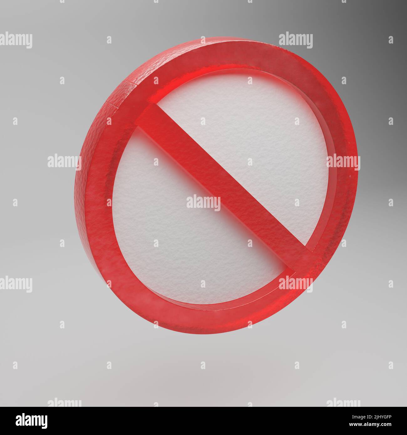 Denied circle red prohibited icon Banque de photographies et d’images à ...