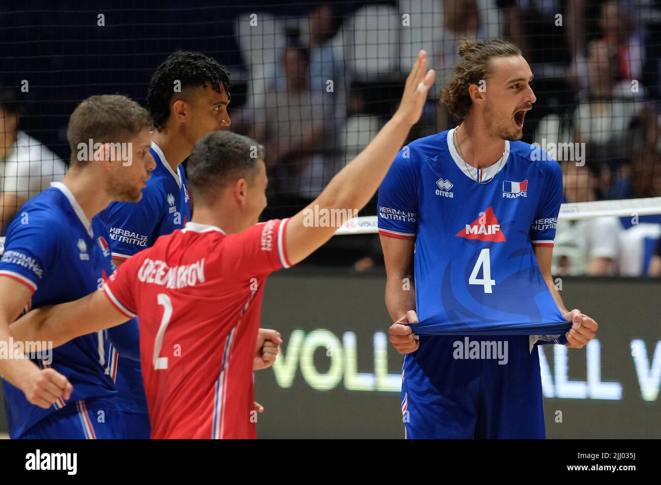 Unipol Arena, Bologne, Italie, 21 juillet 2022, L'exultation de Jean ...