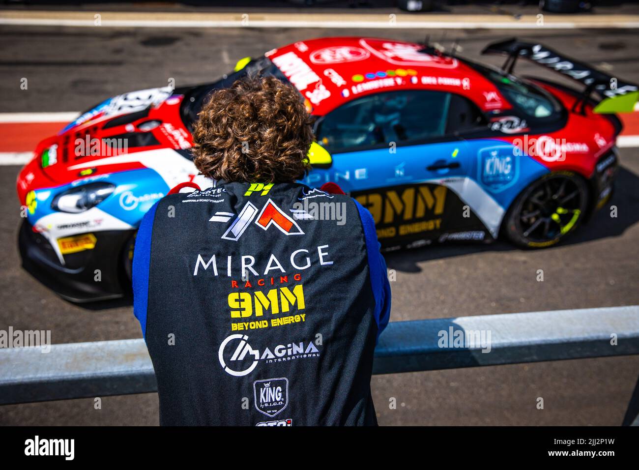 LEMAITRE Yves, course de Mirage, Alpine A110 GT4, portrait pendant la ronde 5th du Championnat ...