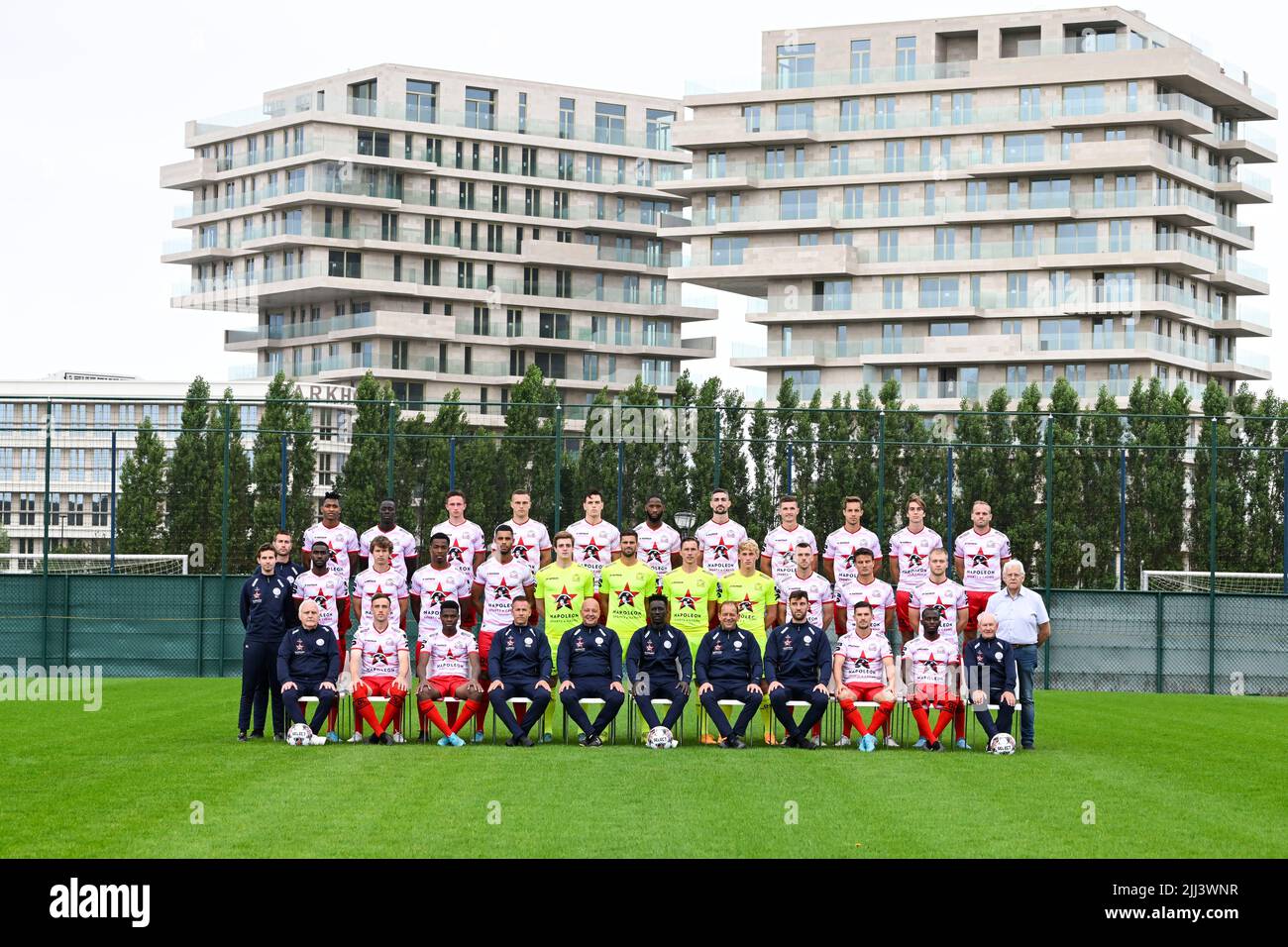 EMBARGO 16/07 les joueurs d'Essevee photographiés pendant la saison ...