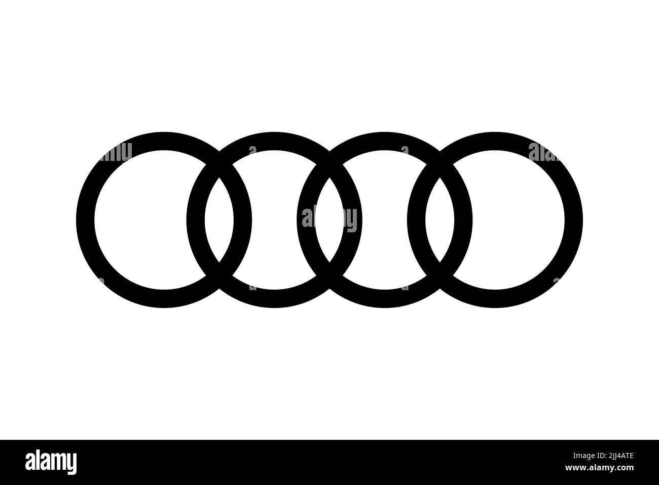 Logo audi Banque d'images noir et blanc - Alamy