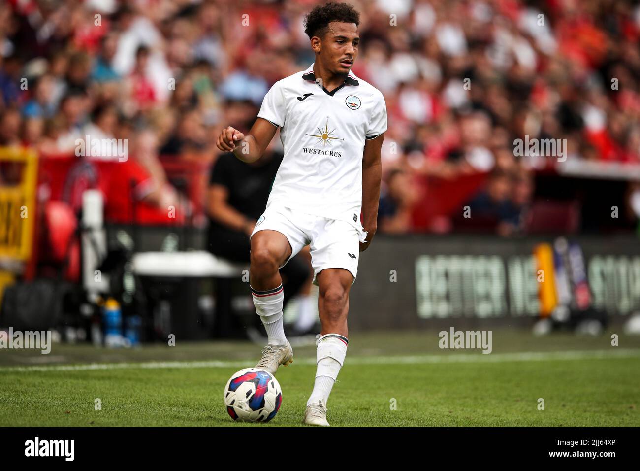 Swansea city sur le ballon Banque de photographies et d’images à haute ...