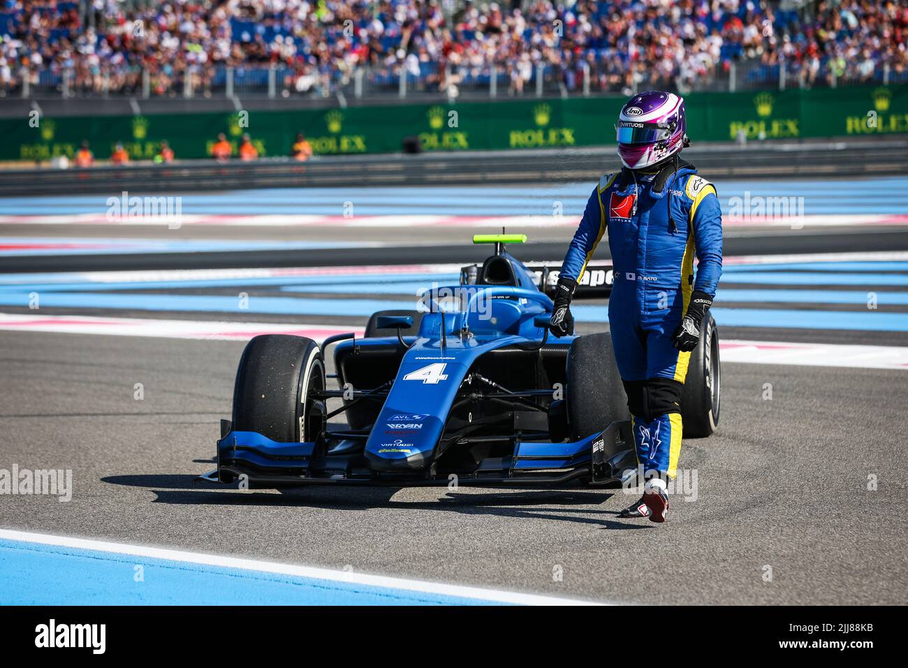 SATO Marino (jpn)), Uni-Virtuosi Racing, Dallara F2, portrait lors de ...