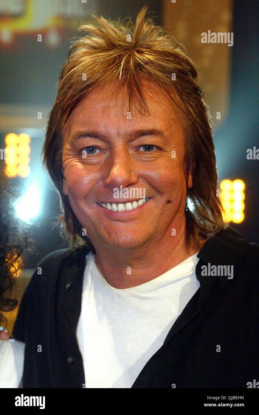 Der deutsche Singer-songwriter Chris Normanbei der Fernsehserie ...