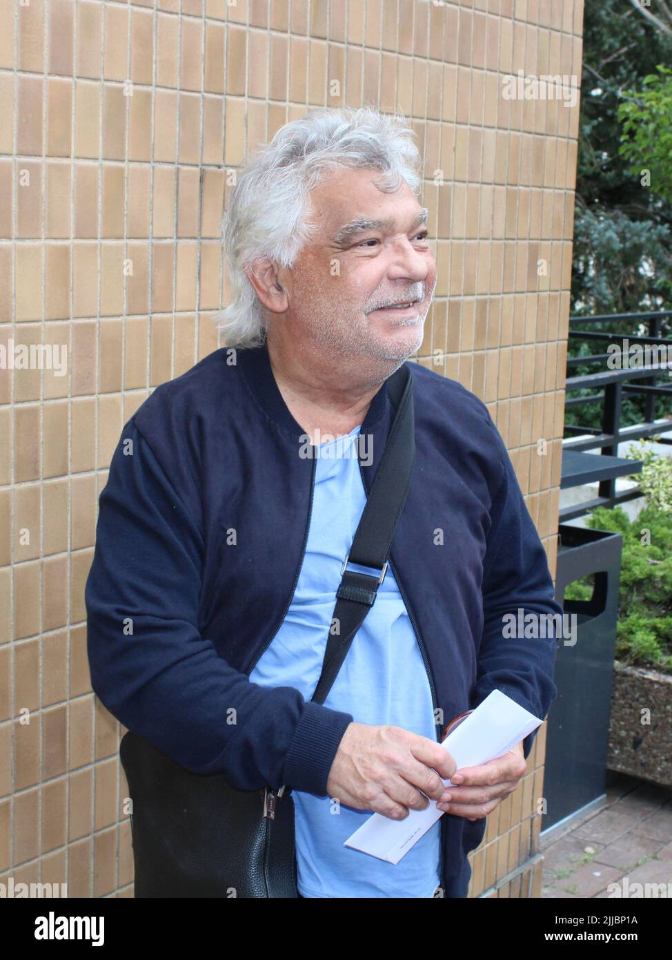 Nicolas Reyes von der Gruppe Gypsy Kings BEI der Ankunft zu seinem ...