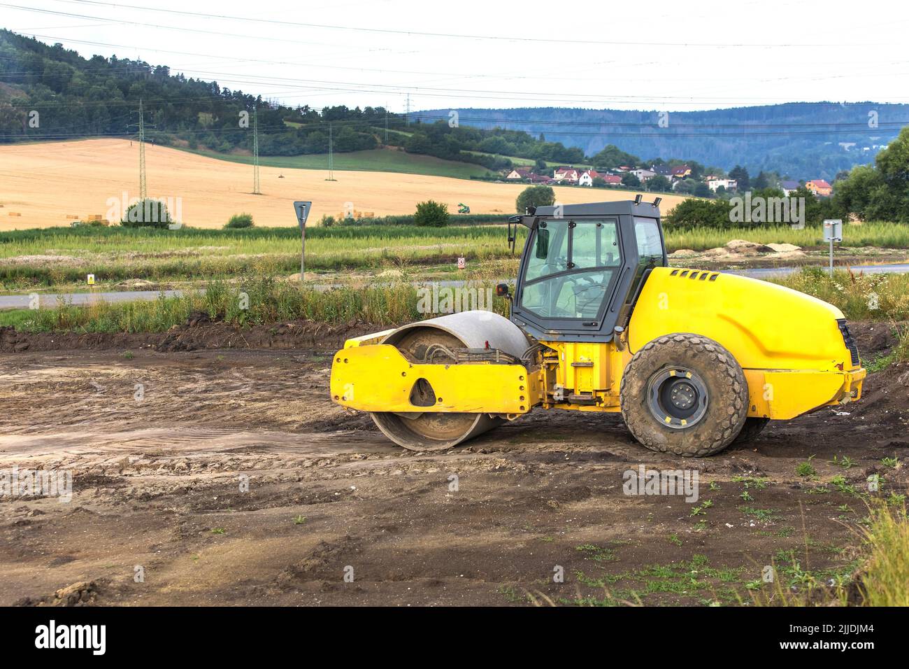 Fondation de la route de compactage Banque de photographies et d’images ...