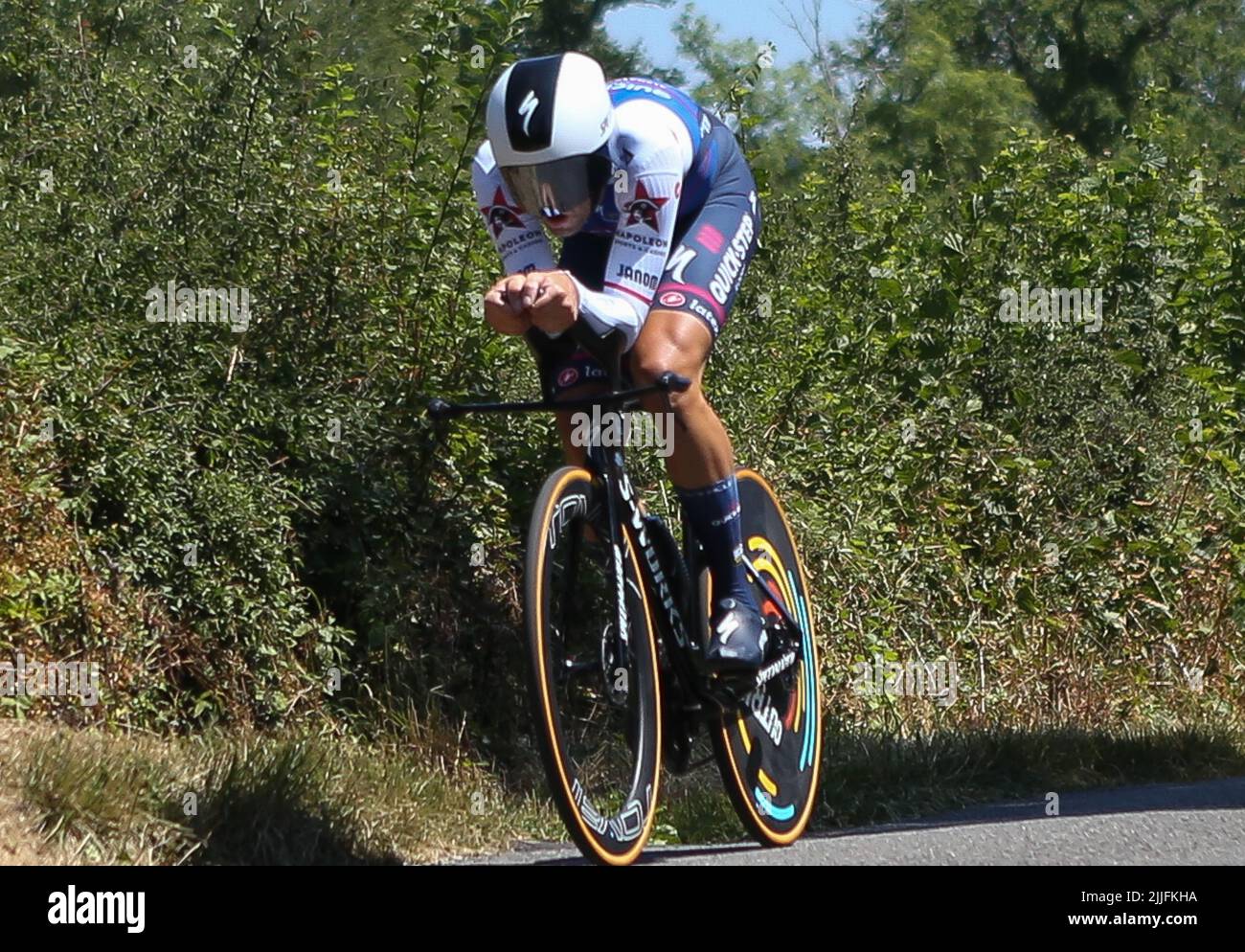 CATTANEO Mattia de Quick-Step Alpha Vinyl Team pendant le Tour de ...