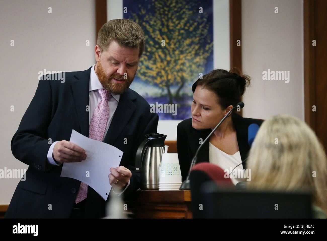 Austin, TEXAS, États-Unis. 27th juillet 2022. MARK BANKSTON, avocat de ...