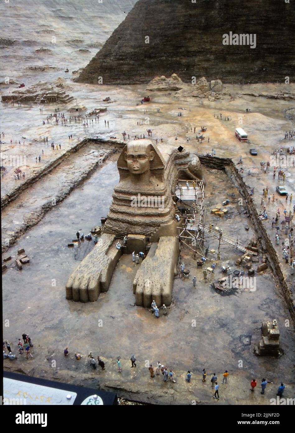 Modèle à échelle du Sphinx égyptien sur la place du monde de Tobu à Tokyo, au Japon Photo Stock ...