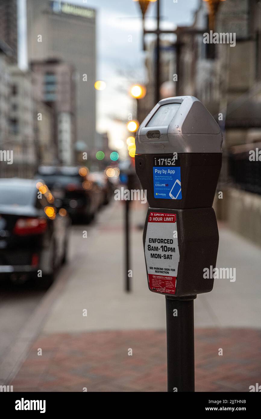 Machine de caisse de paiement de stationnement Banque de photographies ...