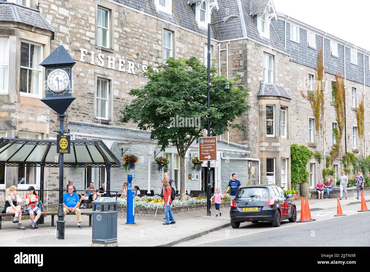 Pitlochry de la rue principale Banque de photographies et d’images à ...