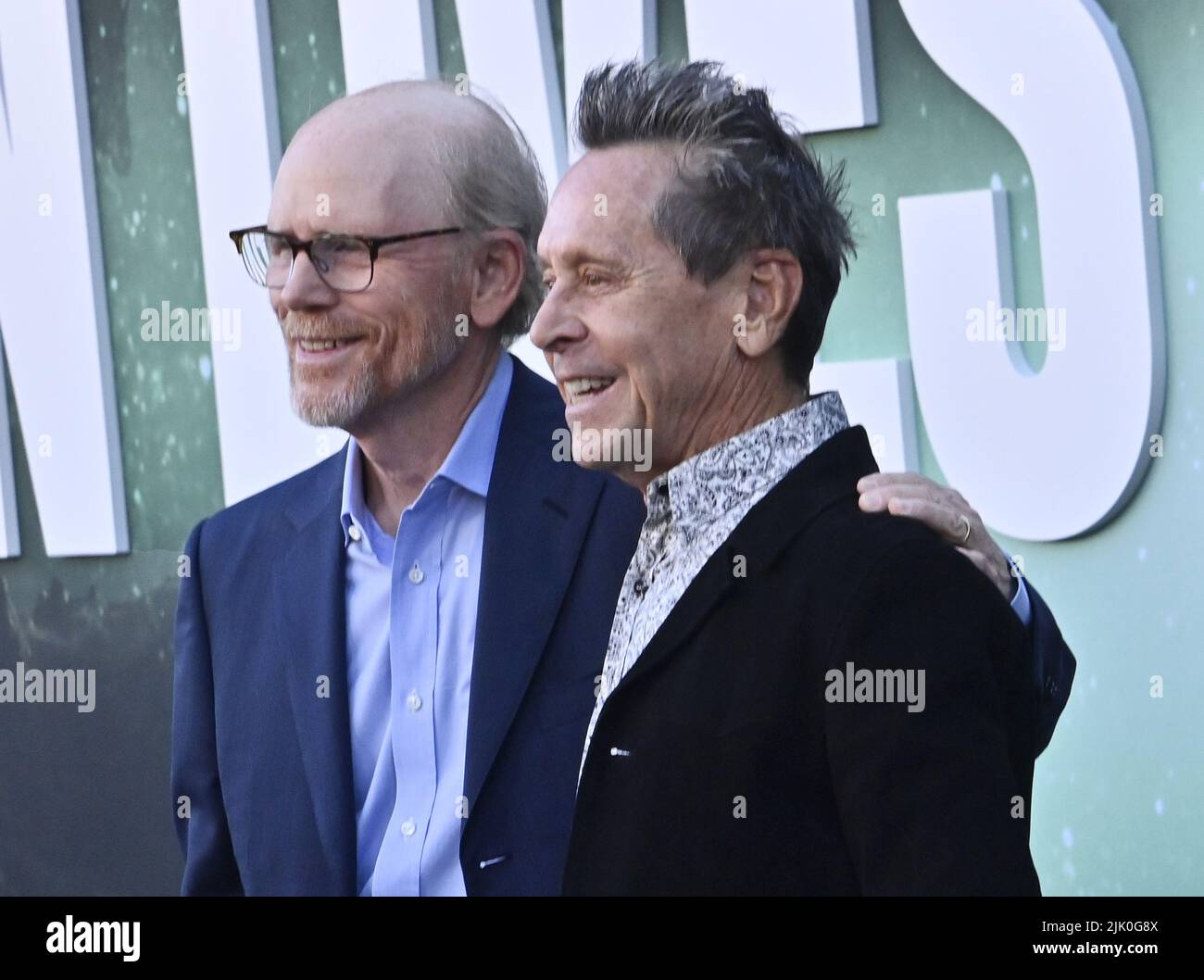 Los Angeles, États-Unis. 29th juillet 2022. Le directeur Ron Howard et Brian Grazer assistent à ...