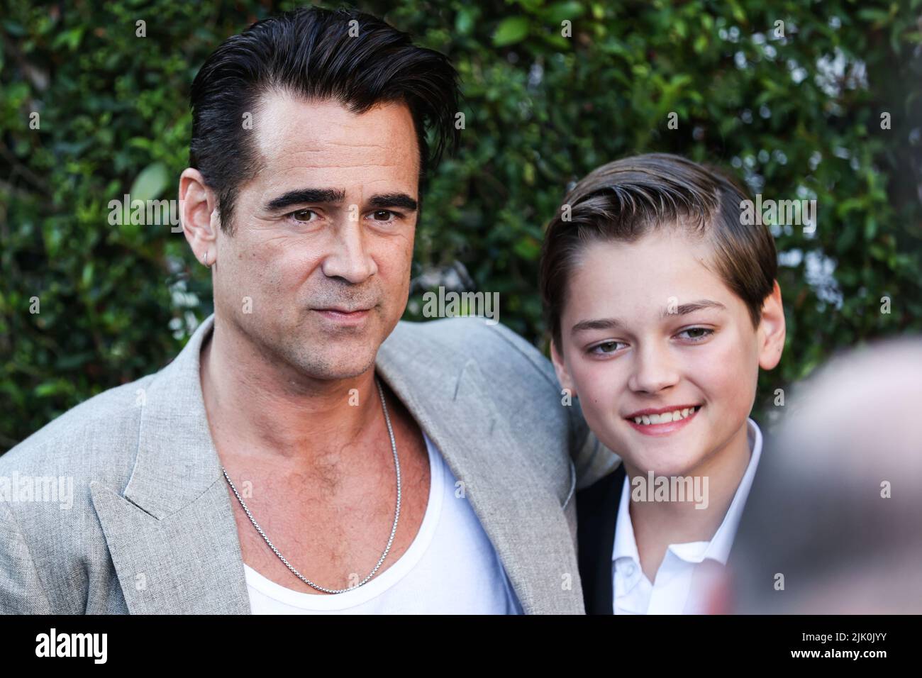 WESTWOOD, LOS ANGELES, CALIFORNIE, États-Unis - JUILLET 28 : l'acteur irlandais Colin Farrell et ...