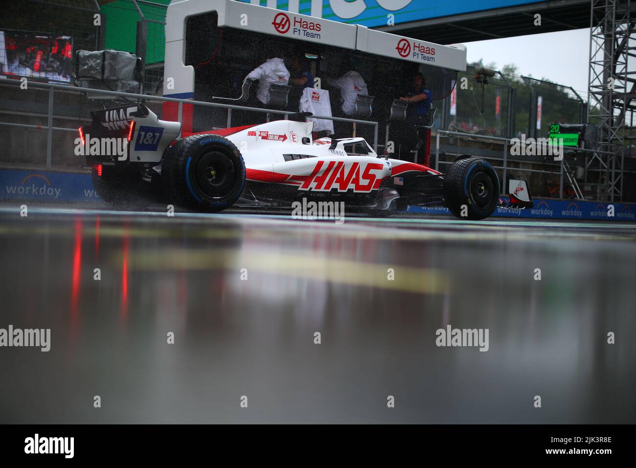 #20 Kevin Magnussen, Haas F1 Team pendant le GP hongrois, 28-31 juillet ...