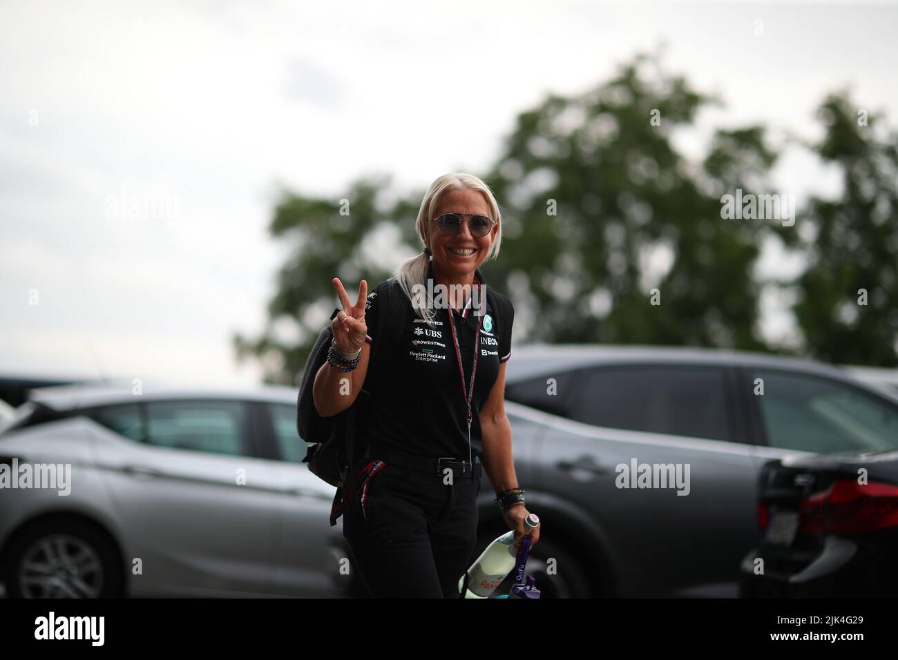 Angela Cullen, Lewis Hamilton Personal Trainer pendant le GP de Hongrie ...