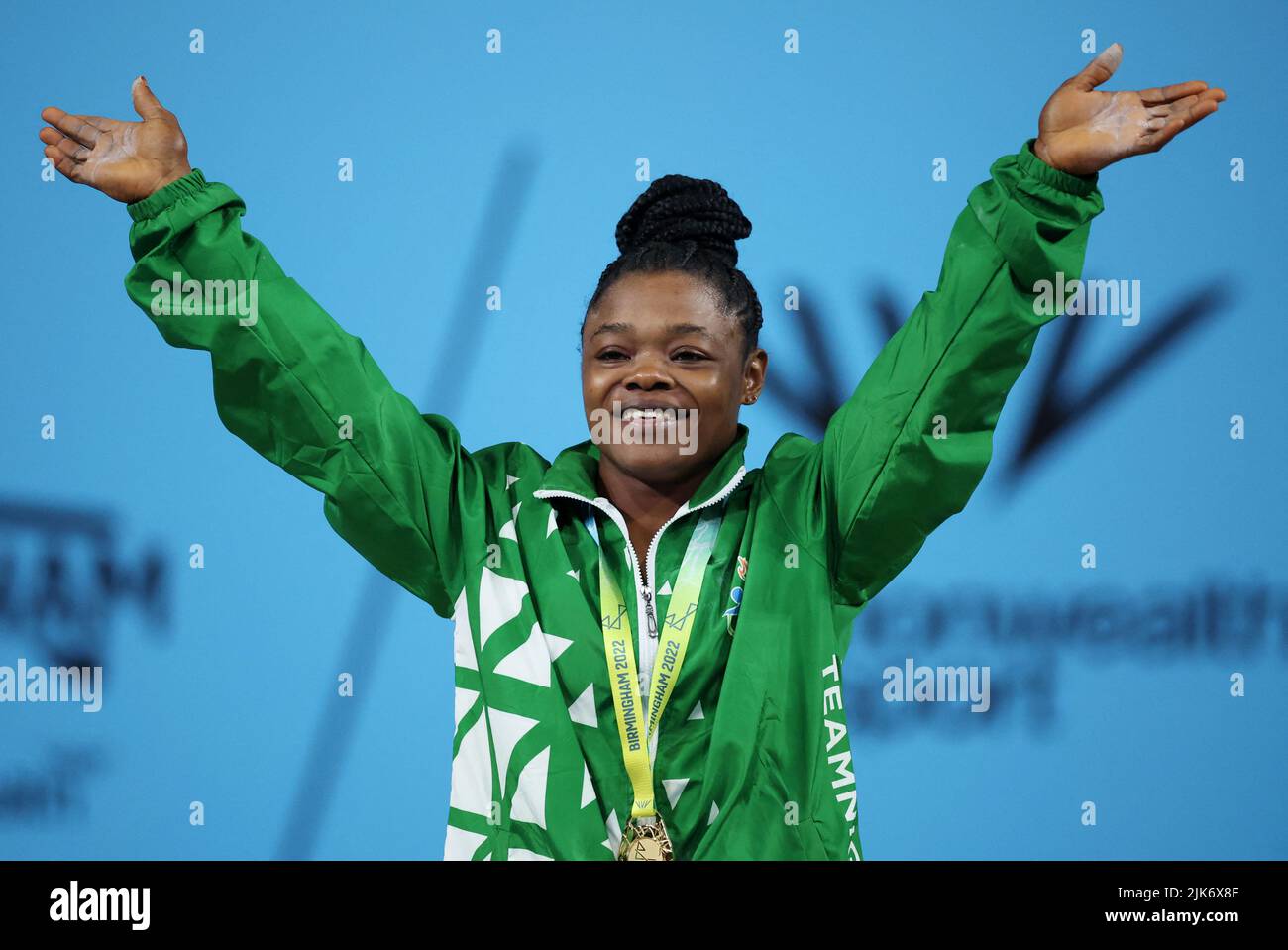 Jeux du Commonwealth - haltérophilie féminine 59kg - finale- cérémonie ...