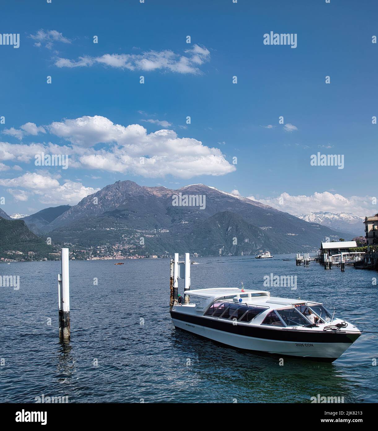Lac de Côme, ville de Bellagio, Italie. Paysages fascinants de la ville ...