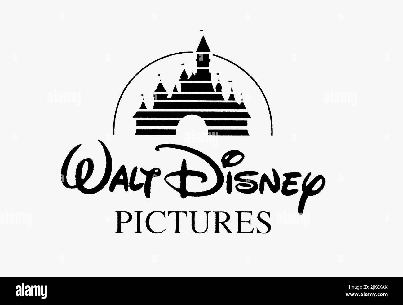 Walt disney logo walt disney Banque d'images noir et blanc - Alamy