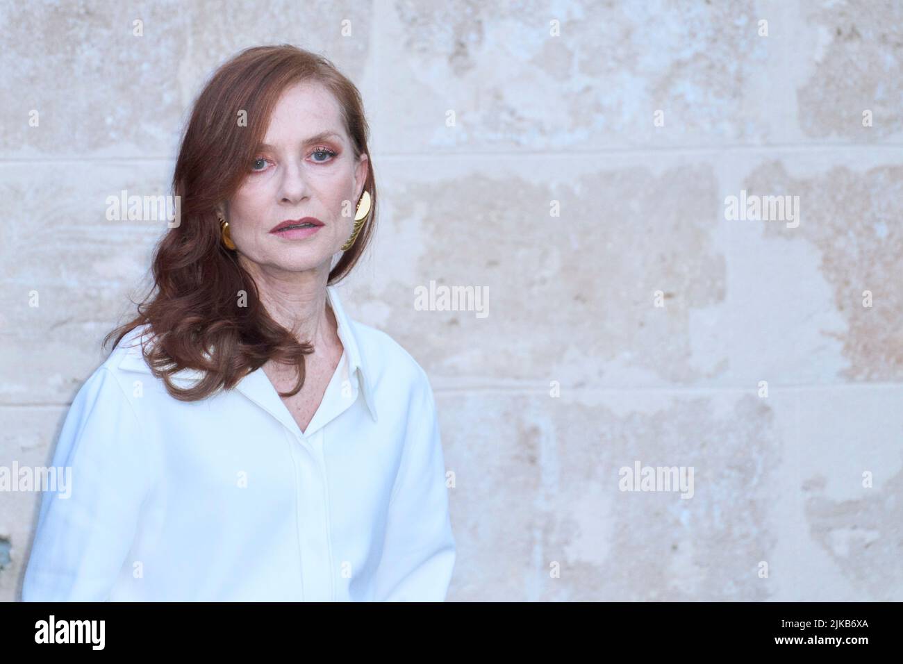31-07-2022 l'actrice française de Palma Isabelle Huppert assiste au ...