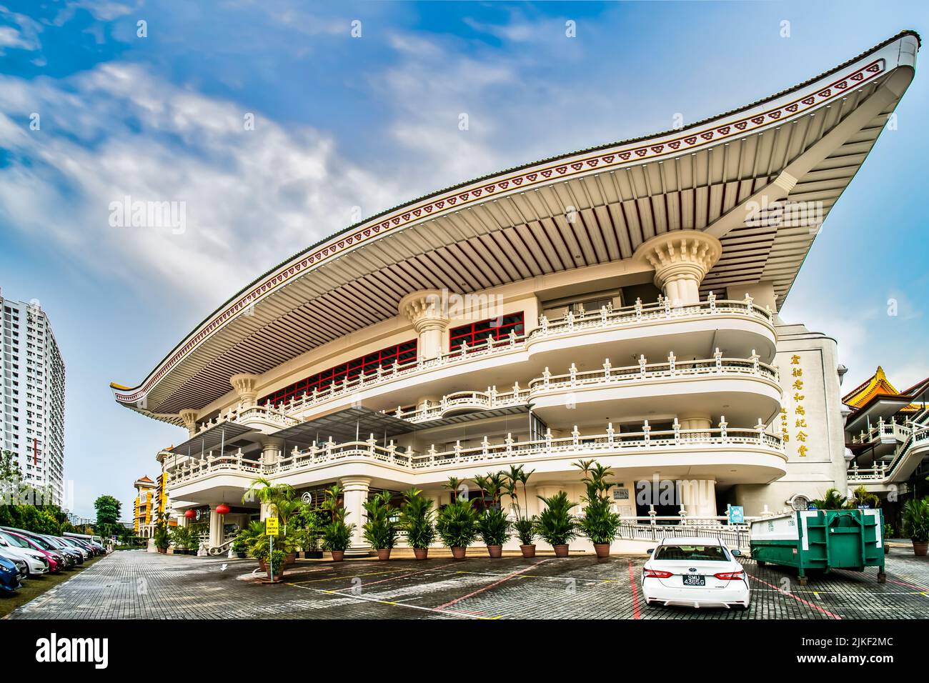 Le vénérable Hong Choon Memorial Hall du monastère Kong Meng San Phor Kark See, temple ...