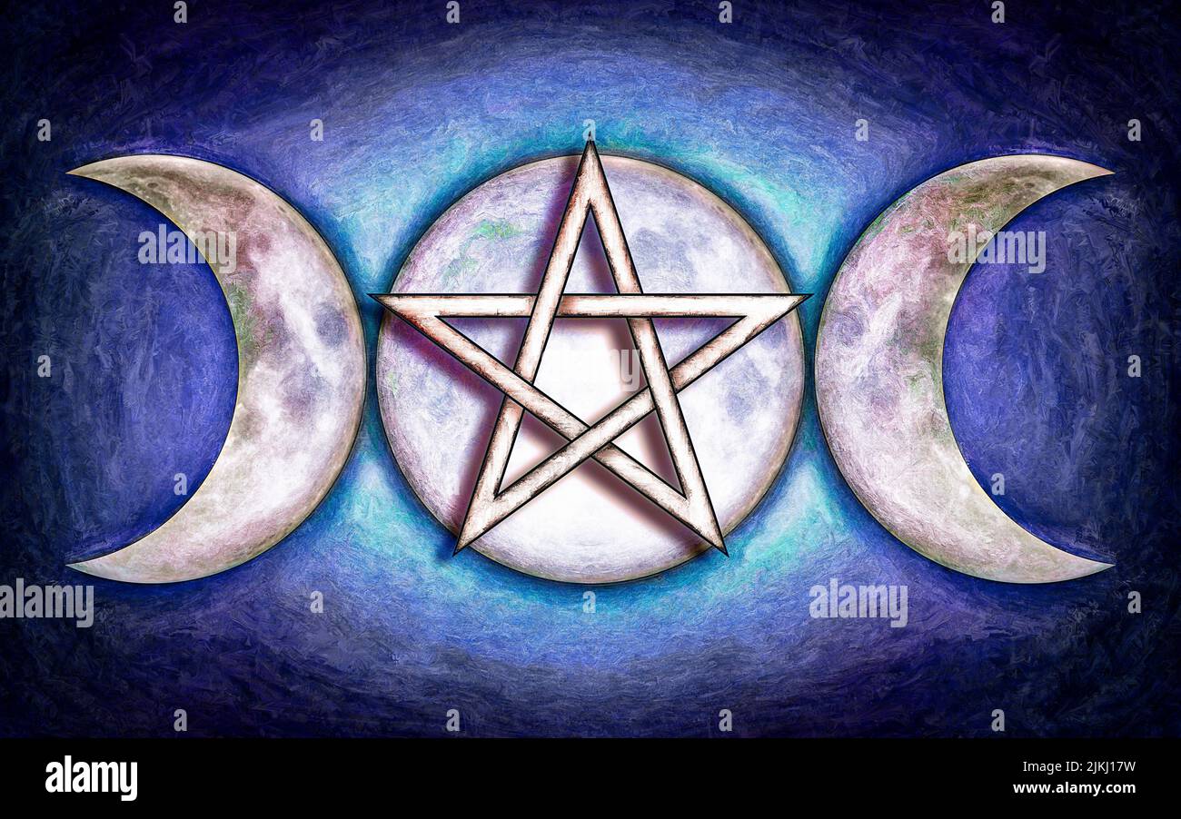 Symbole de la triple lune Banque de photographies et d’images à haute ...