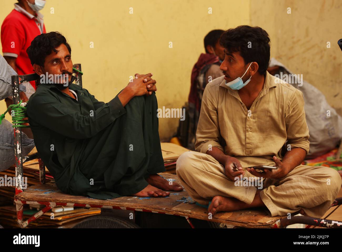 Souk de Dubaï, dubia, Arbeiter, Dubai Creek, Dubaï Kanal, Porträt von ...