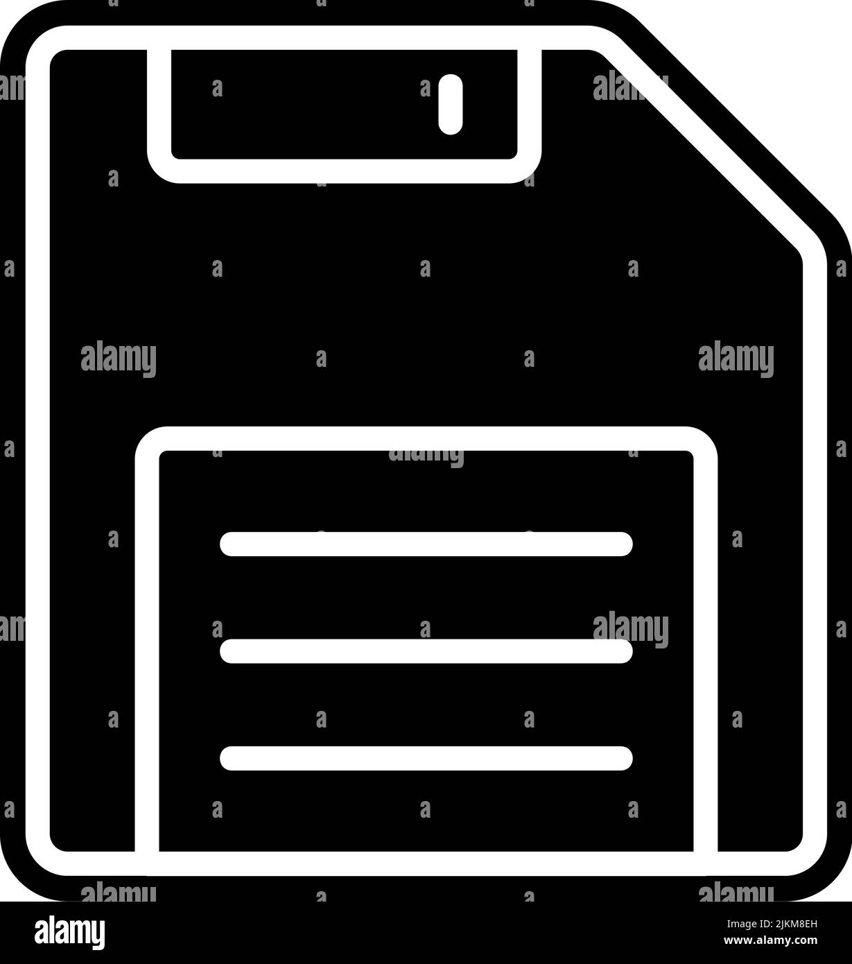 Vecteur de disquette icône Banque d'images noir et blanc - Alamy
