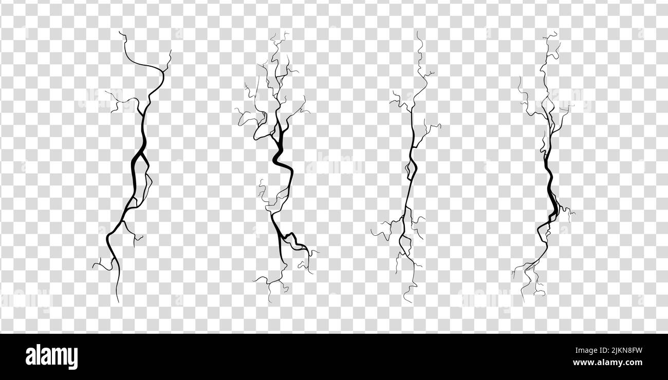 Fissure sur le béton ou le sol due au vieillissement ou à la sécheresse ...