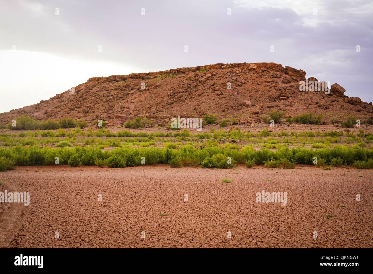 Désert. Vue aérienne d'une belle fissure dans le sol. Texture, fissure ...