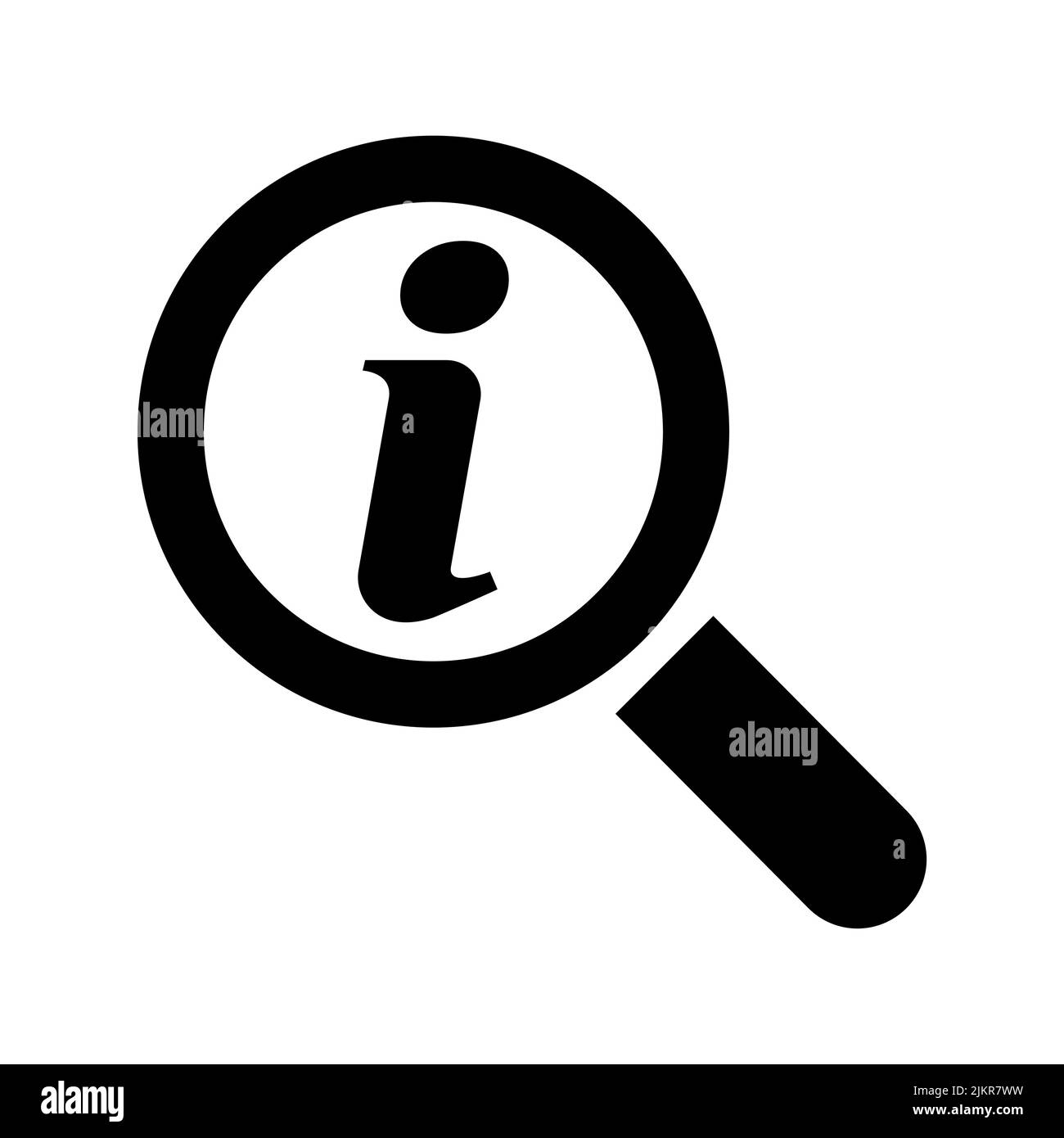 Icône de loupe, symbole de zoom, symbole de mise au point de recherche ...