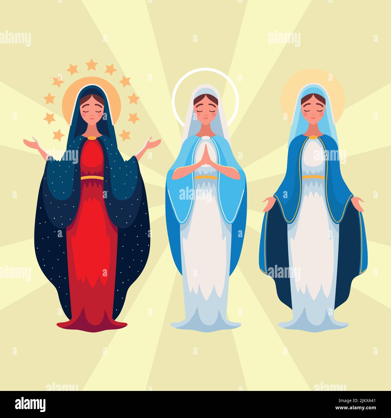 Assomption vierge marie Banque d'images vectorielles - Alamy