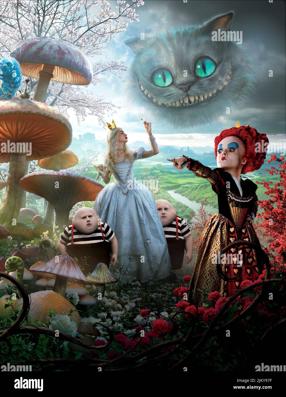 Alice au pays des merveilles champignon Banque de photographies et d ...