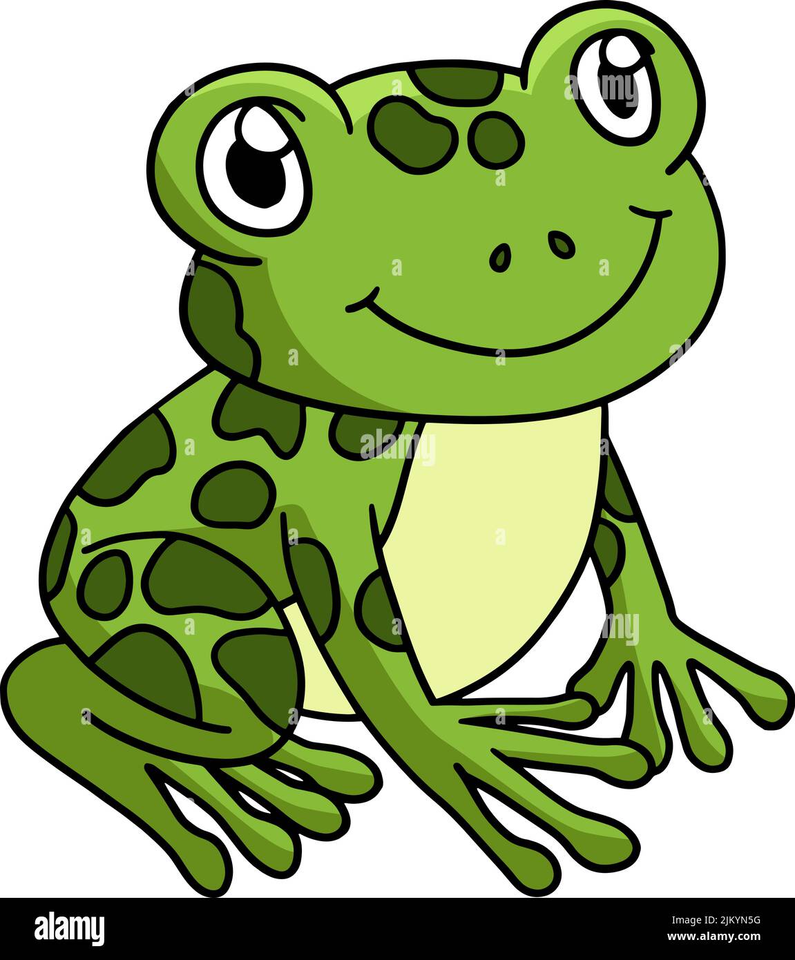 Frog animals cartoon illustration Banque d'images vectorielles - Alamy