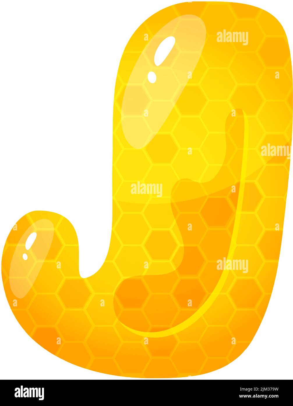 Police douce au miel. Lettre de dessin animé miel liquide, police ...