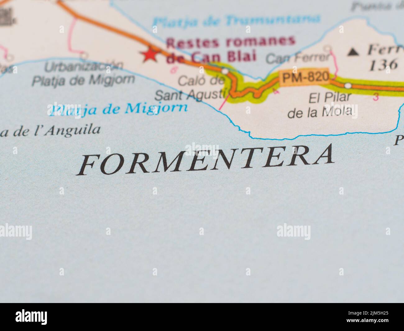 Mappa di formentera Banque de photographies et d’images à haute ...