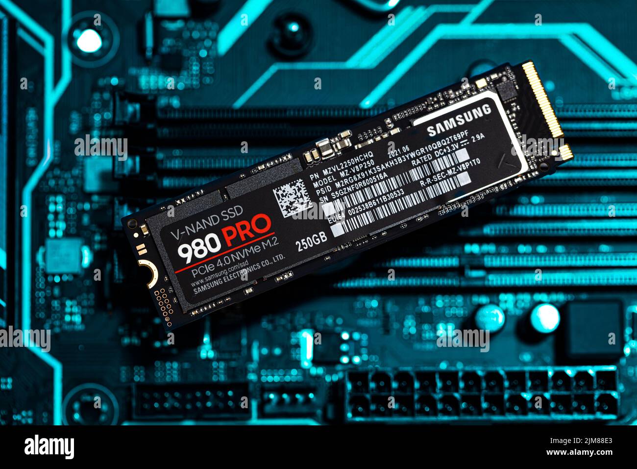Séoul, Corée du Sud - 28 décembre 2021 : Samsung SSD 980 PRO PCle 4,0 ...