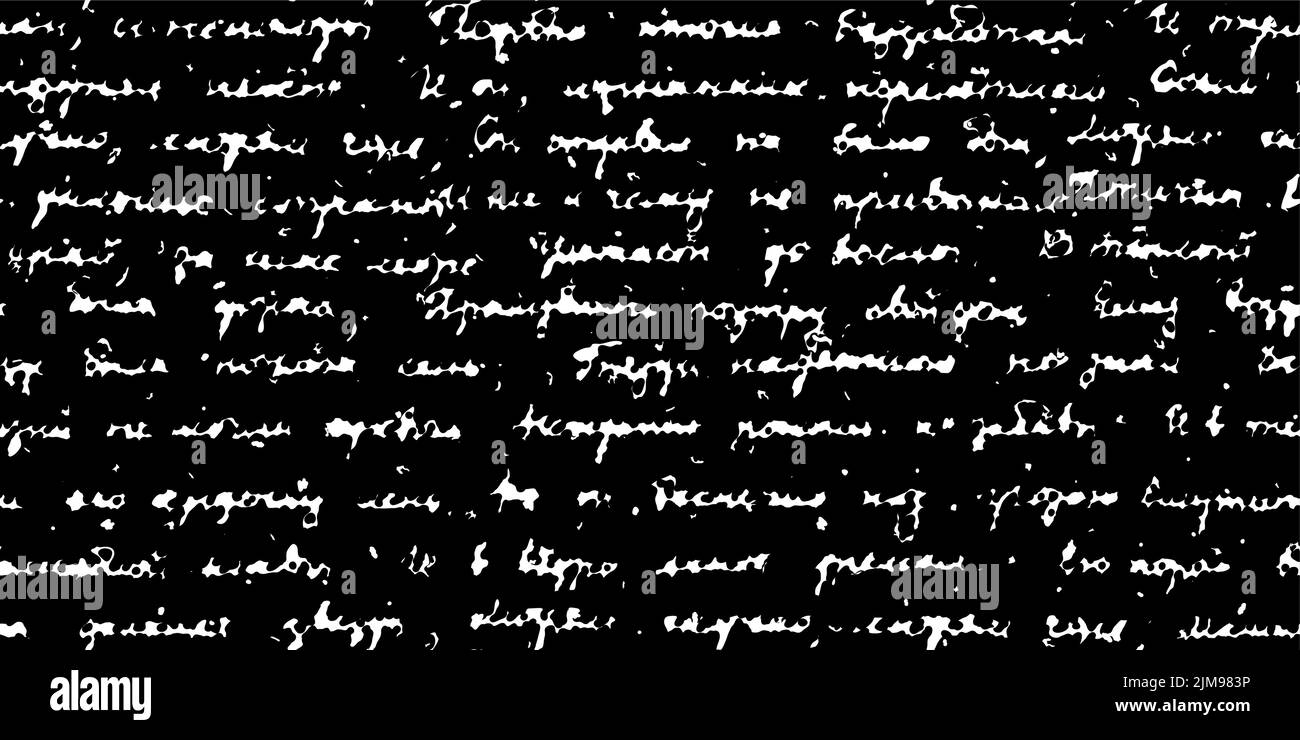 Lettre illisible Banque d'images noir et blanc - Alamy