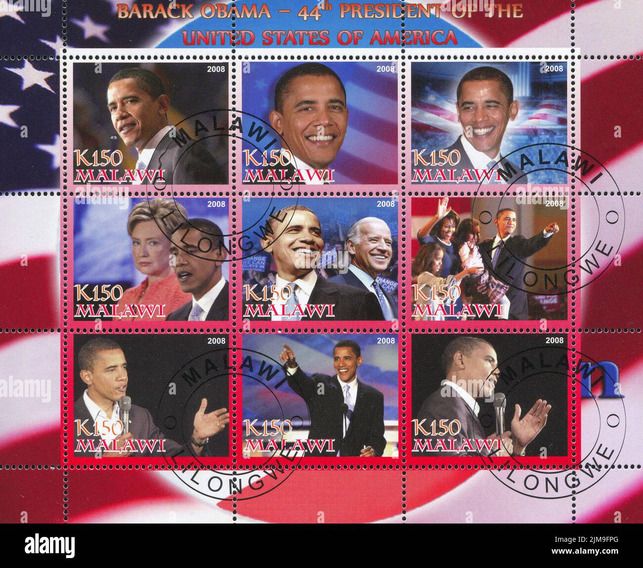 Us president barack obama and his wife michelle obama Banque de ...