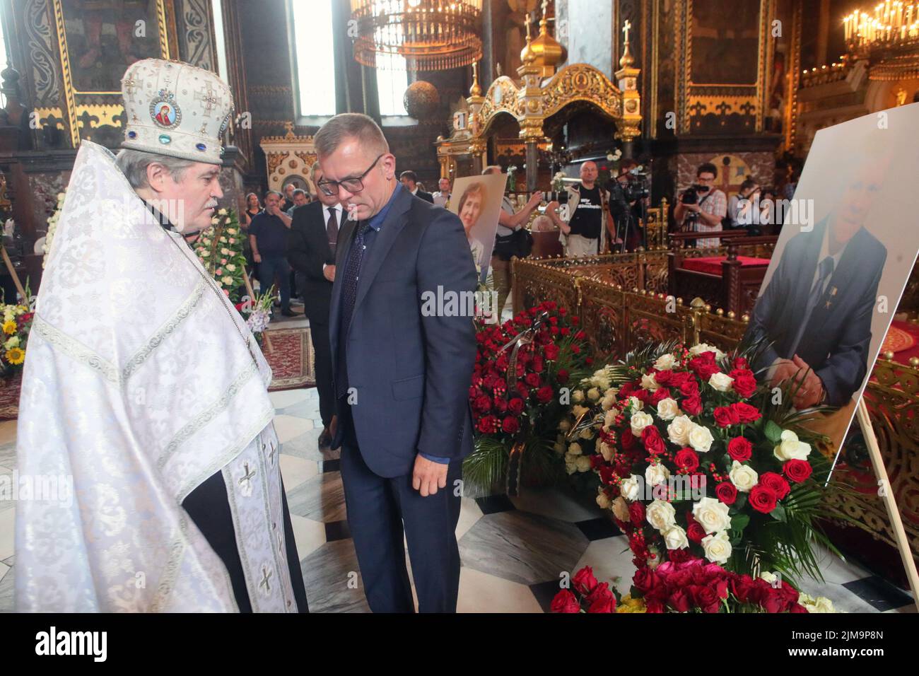 KIEV, UKRAINE - 5 AOÛT 2022 - Andrii Vadaturskyy, fils de, directeur ...