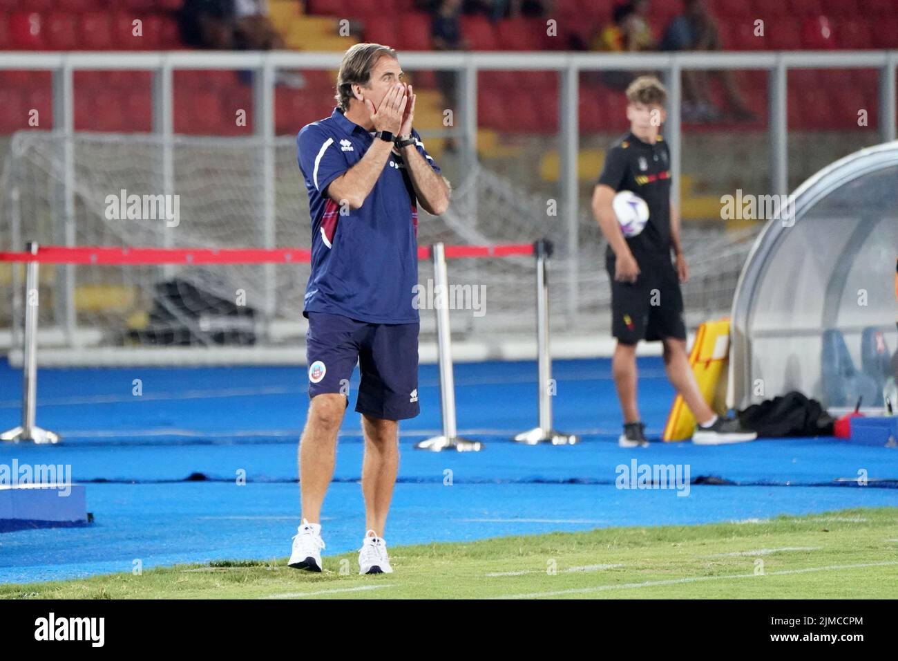Via Del Mare stade, Lecce, Italie, 05 août 2022, Entraîneur Edoardo ...