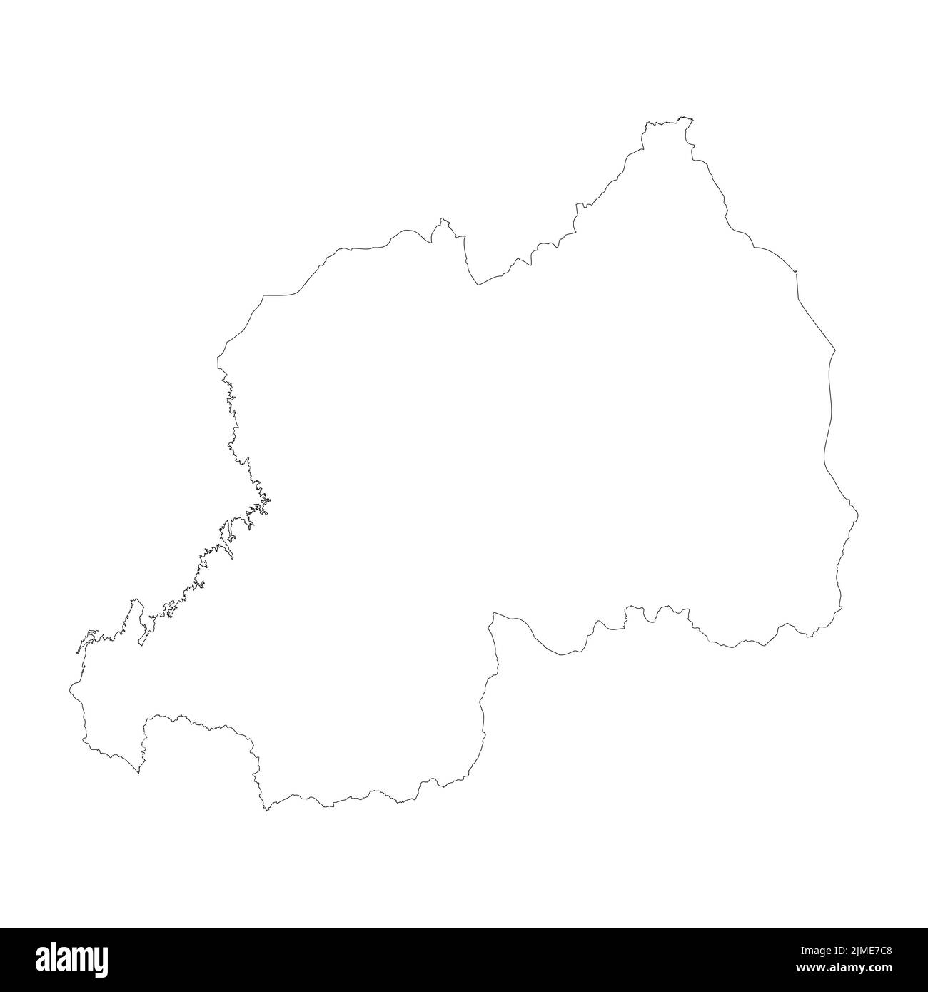 Plan de la carte du pays vectoriel du Rwanda Image Vectorielle Stock ...