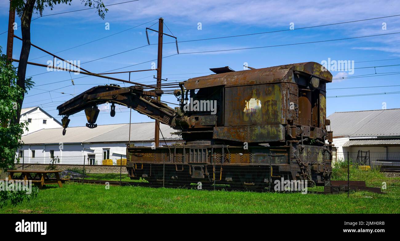 Grue à vapeur sur rail Banque de photographies et d’images à haute ...