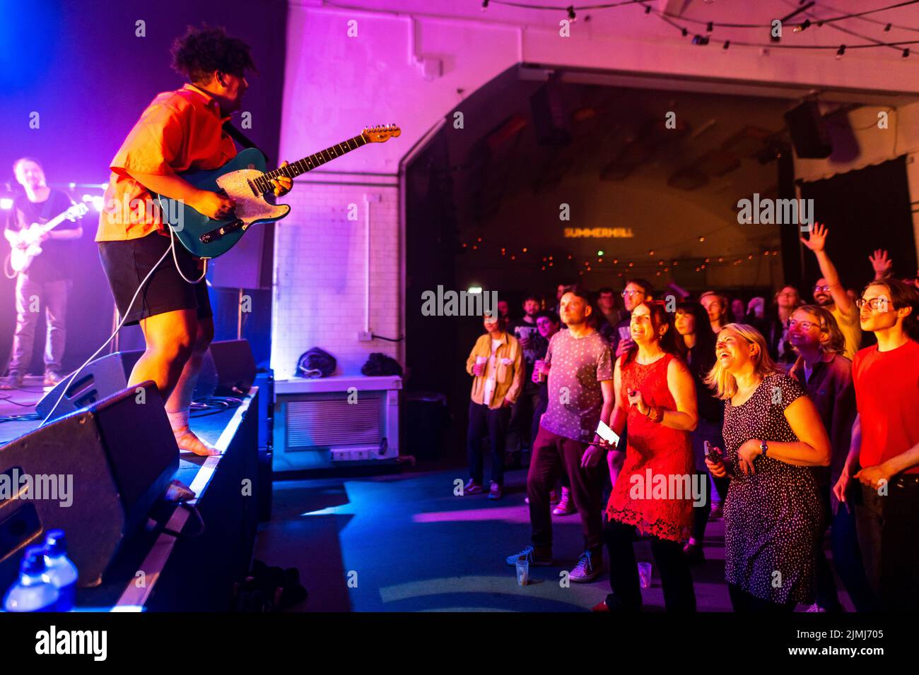 Édimbourg, Écosse. Samedi 6 août 2022. Le groupe Indie écossais Sacred ...