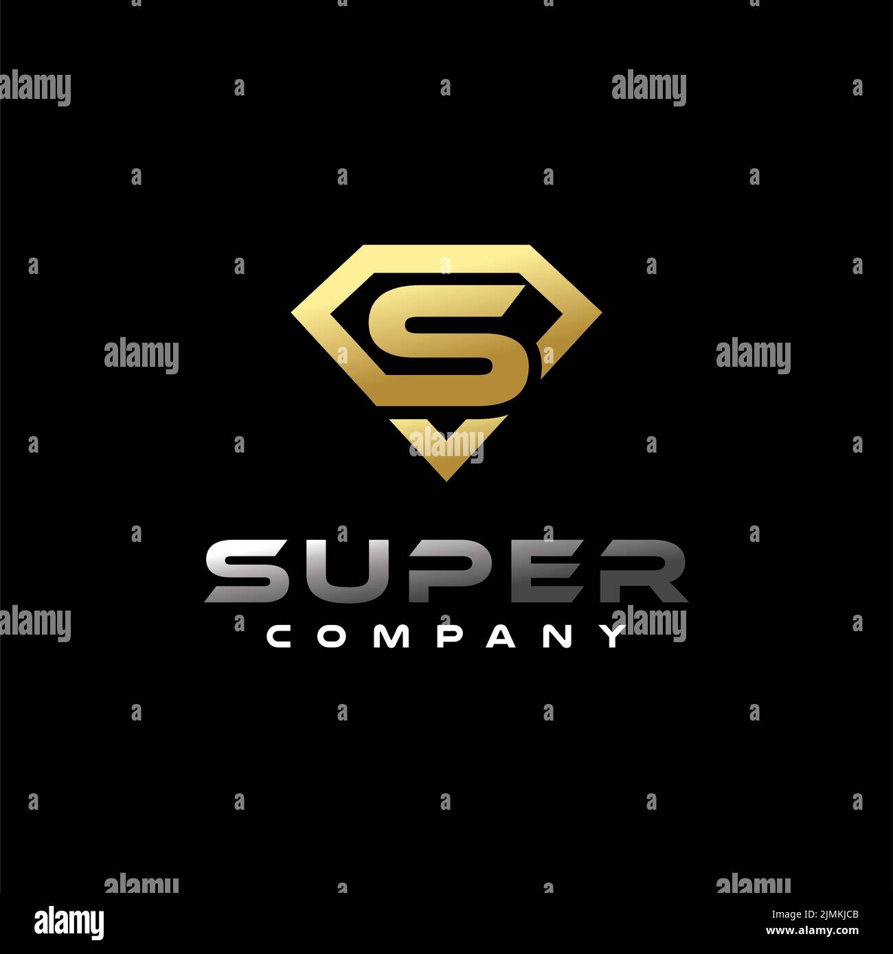 Logo super argent Banque de photographies et d’images à haute ...