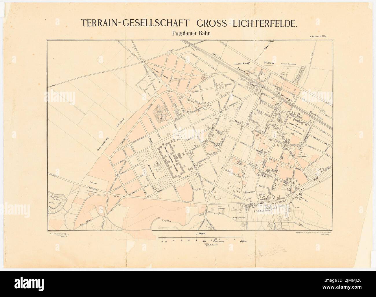 Berlin lichterfelde lageplan 1 Banque de photographies et d’images à ...